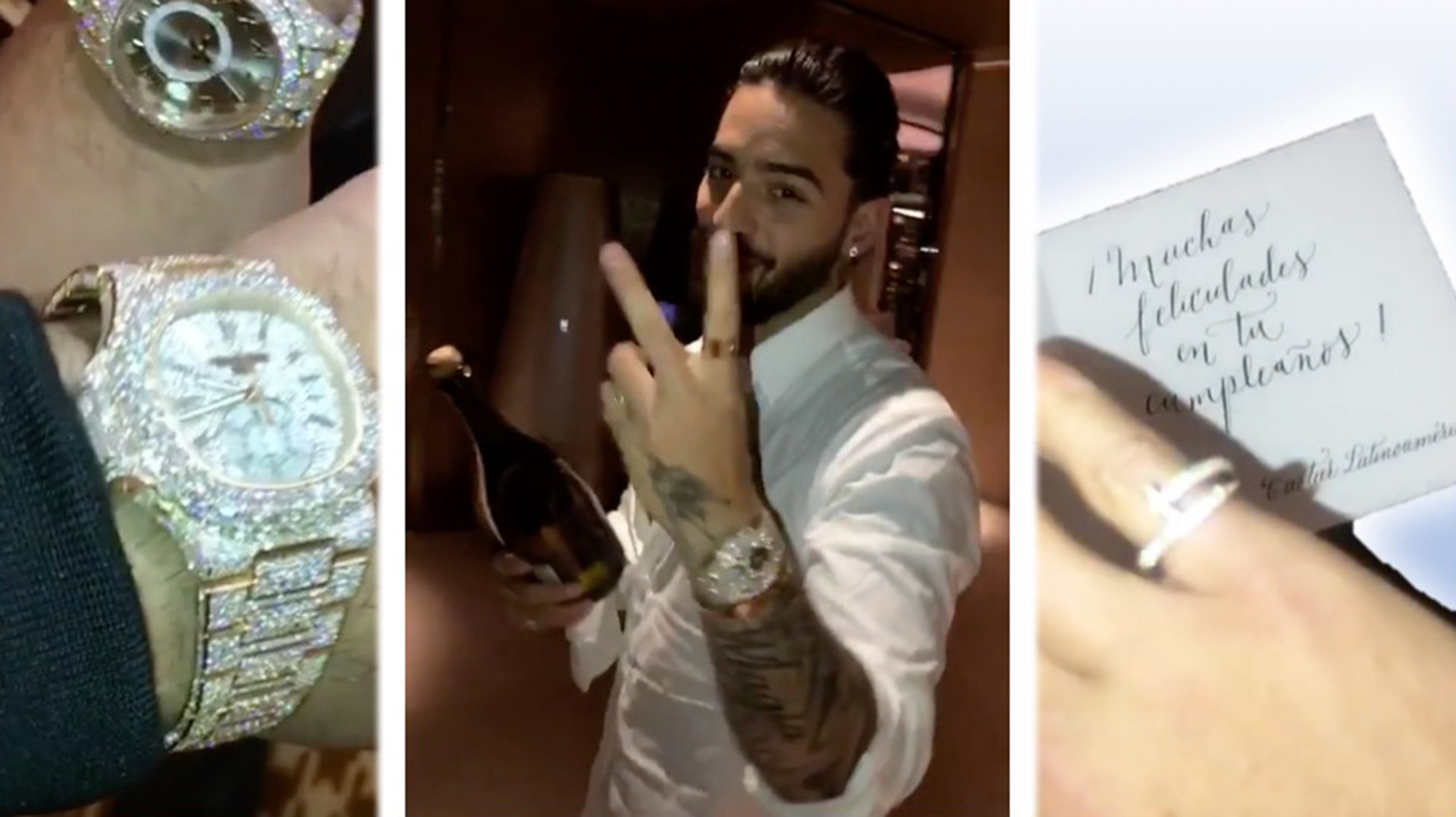 Tienes que ver los muy brillosos relojes que Maluma presumió el día de ...