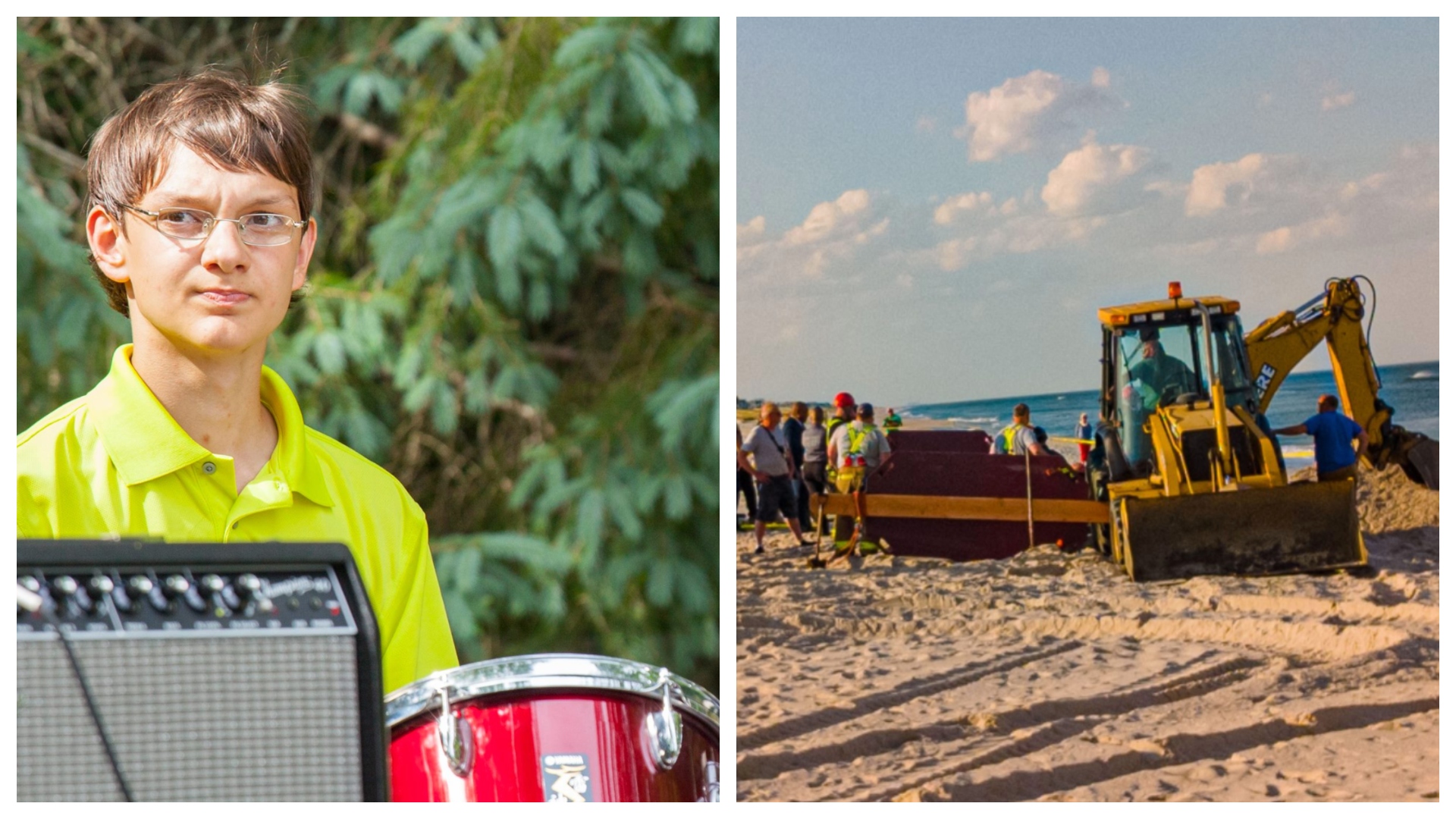 Padres de Levi Caverly, joven que murió sepultado en la arena en Nueva ...
