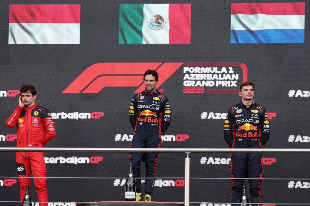Max Verstappen fue ‘tercero’ en el podio en el Gran Premio de Azerbaiyán por insólito error ...