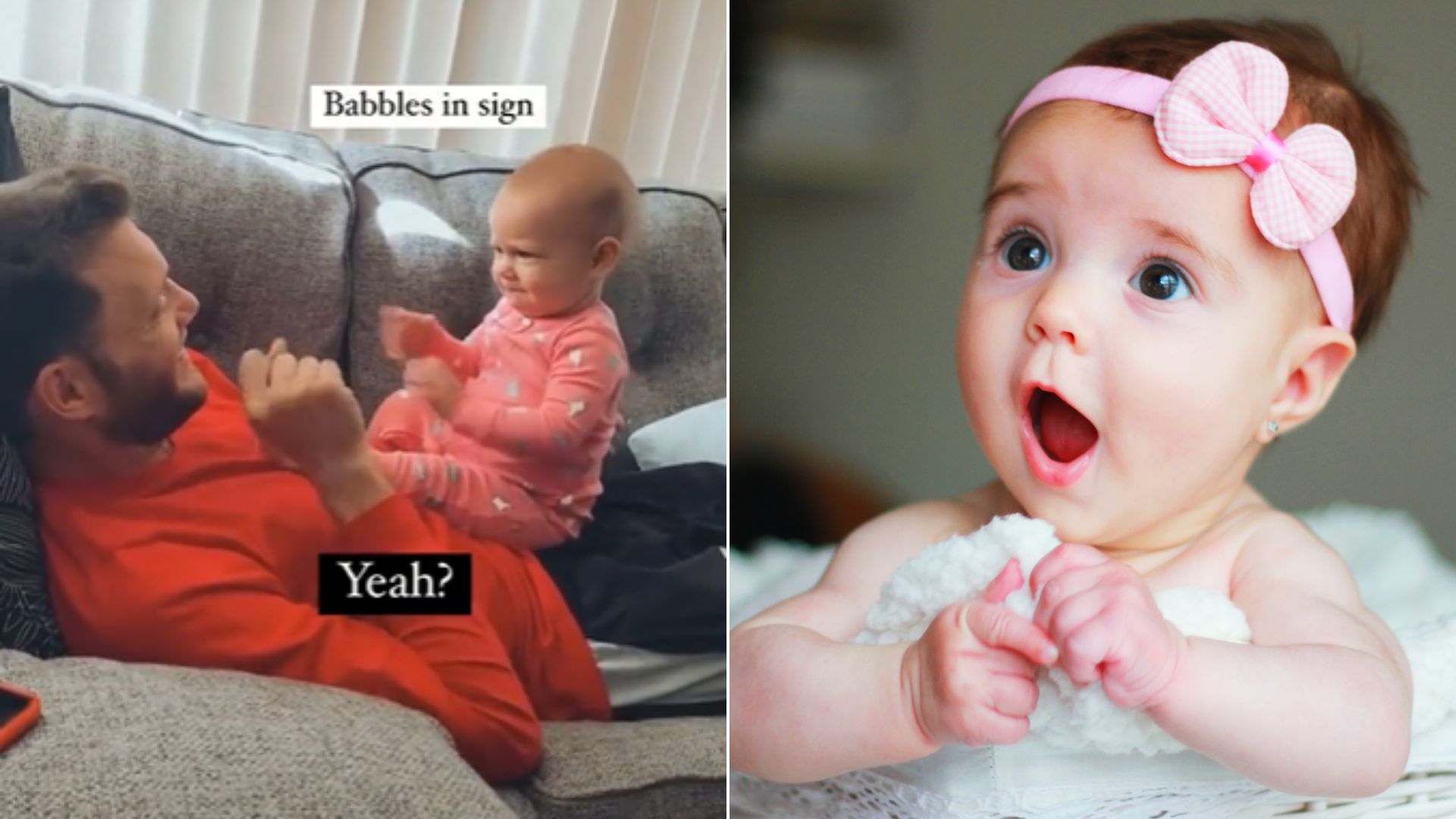 Madison, de dos años, se volvió viral por habla con su papá con lengua ...