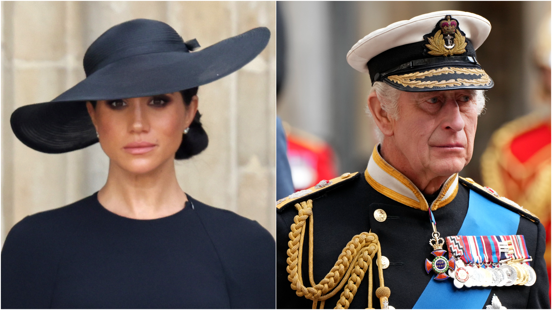 Meghan Markle llora durante el funeral de la reina Isabel II en el ...