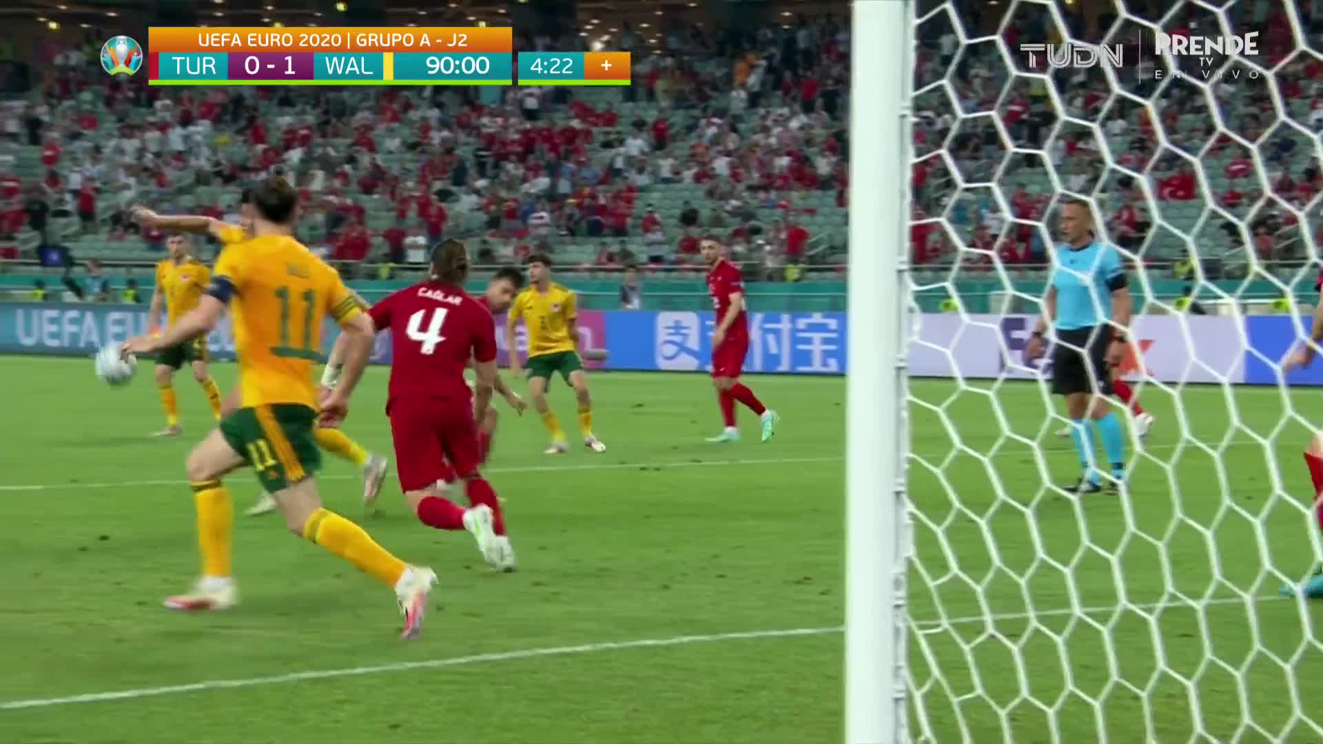 ¡GOL! anota para Gales. Connor Roberts | Deportes UEFA Euro 2020 | TUDN ...