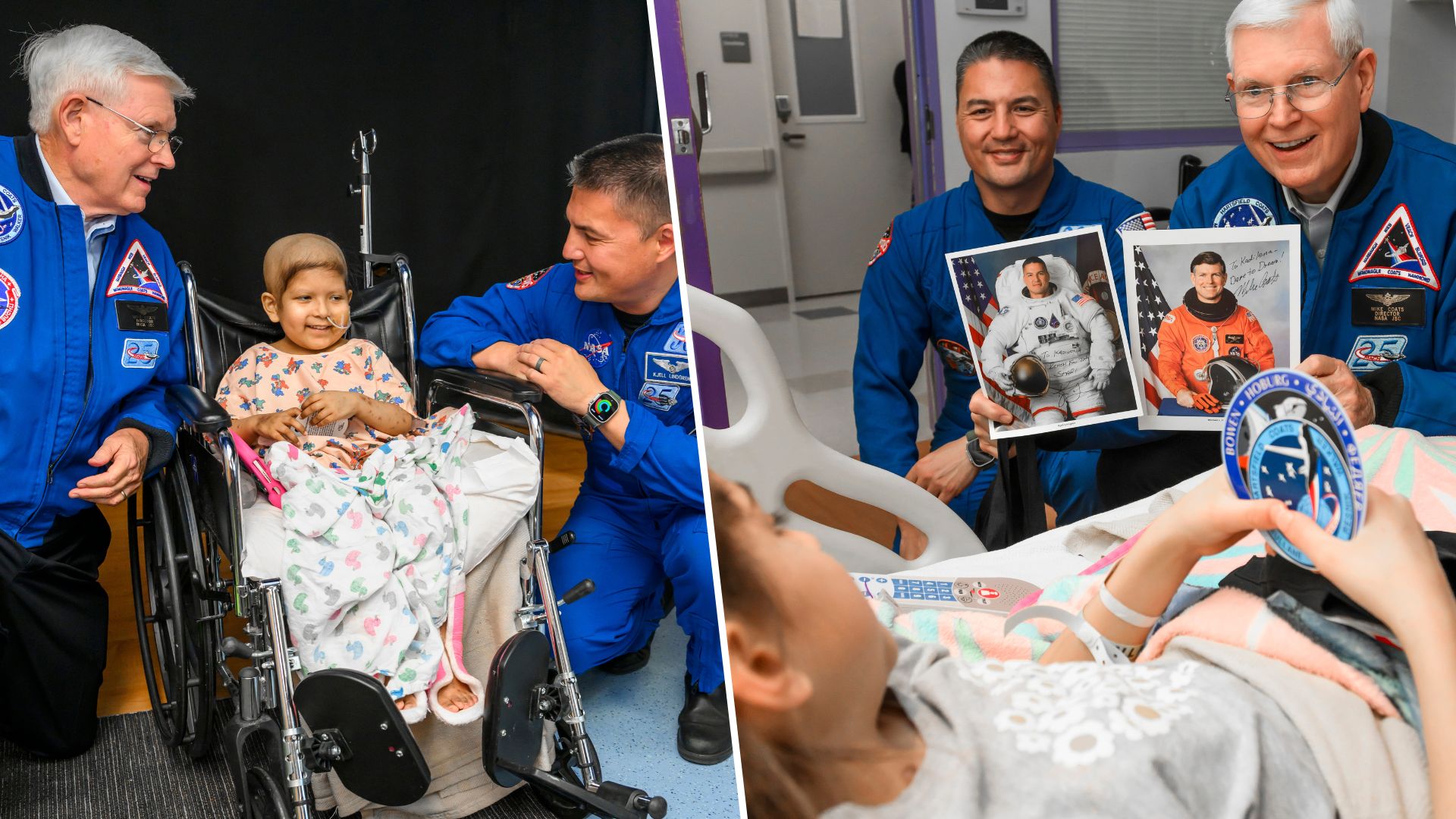 Astronautas de la NASA llegan al Hospital de Niños en Texas para ...