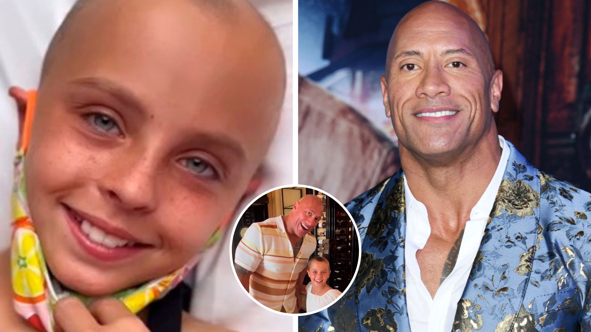 Dwayne Johnson conoció a una pequeña fan que batalla contra el cáncer ...