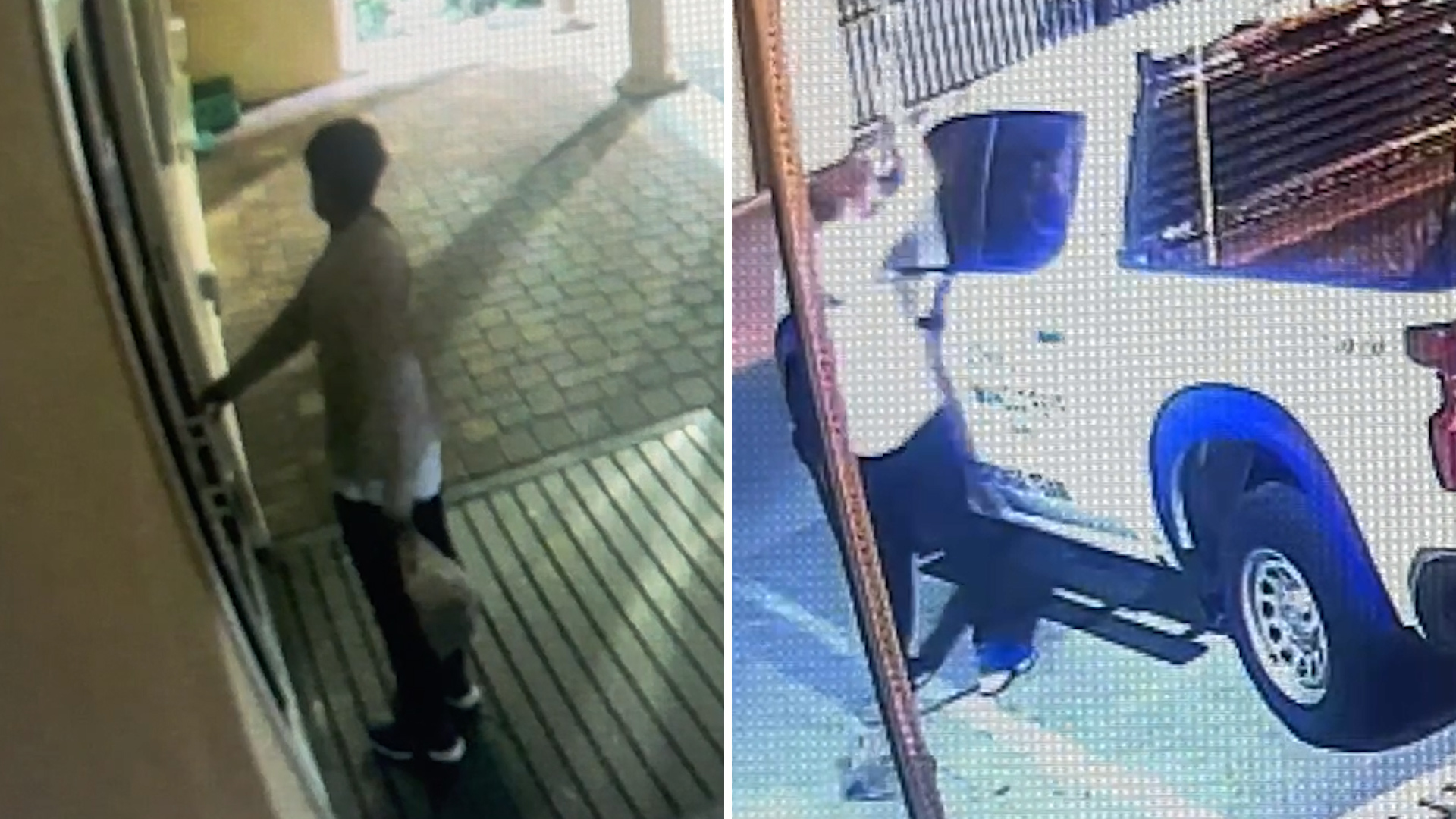 Revelan video del sospechoso de vandalizar el carro del comisionado ...