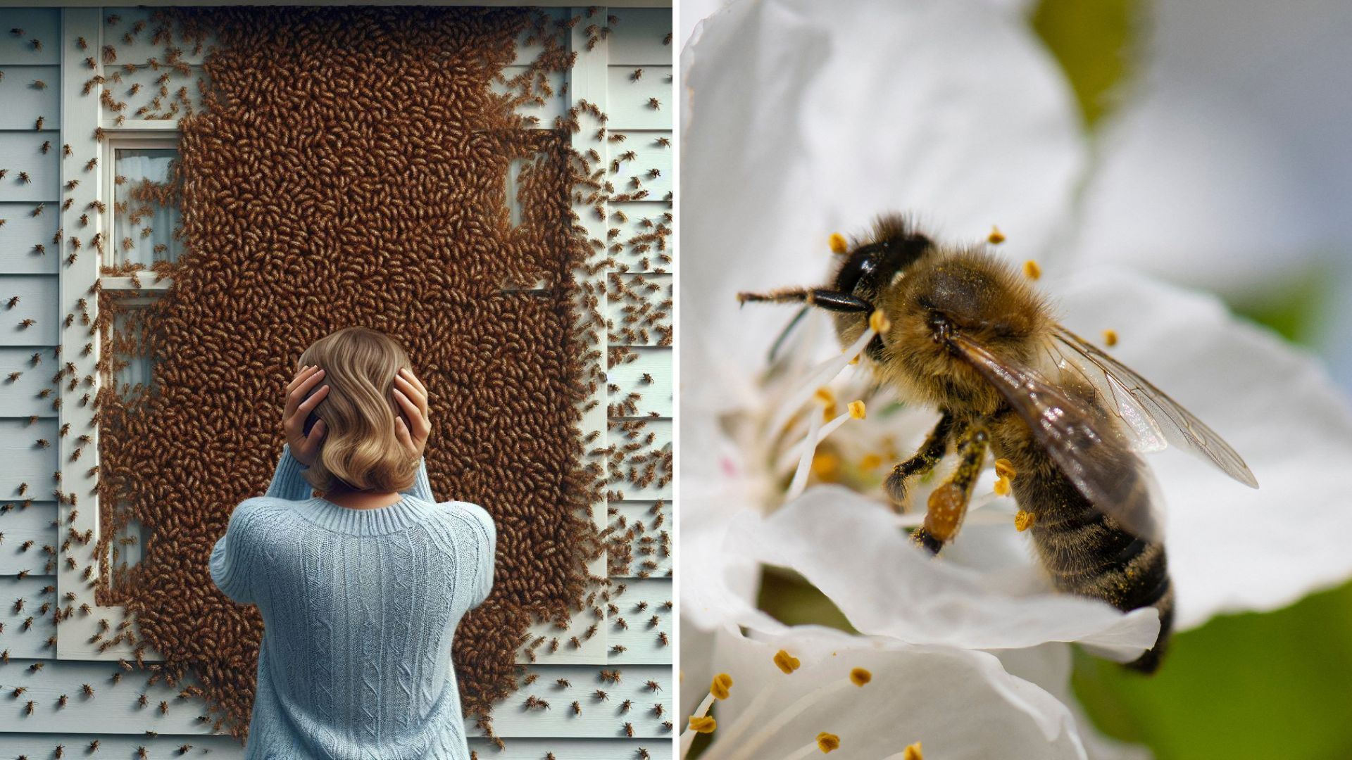 Familia descubre un panal con 50 mil abejas dentro de una pared de su casa: aún no pueden ...