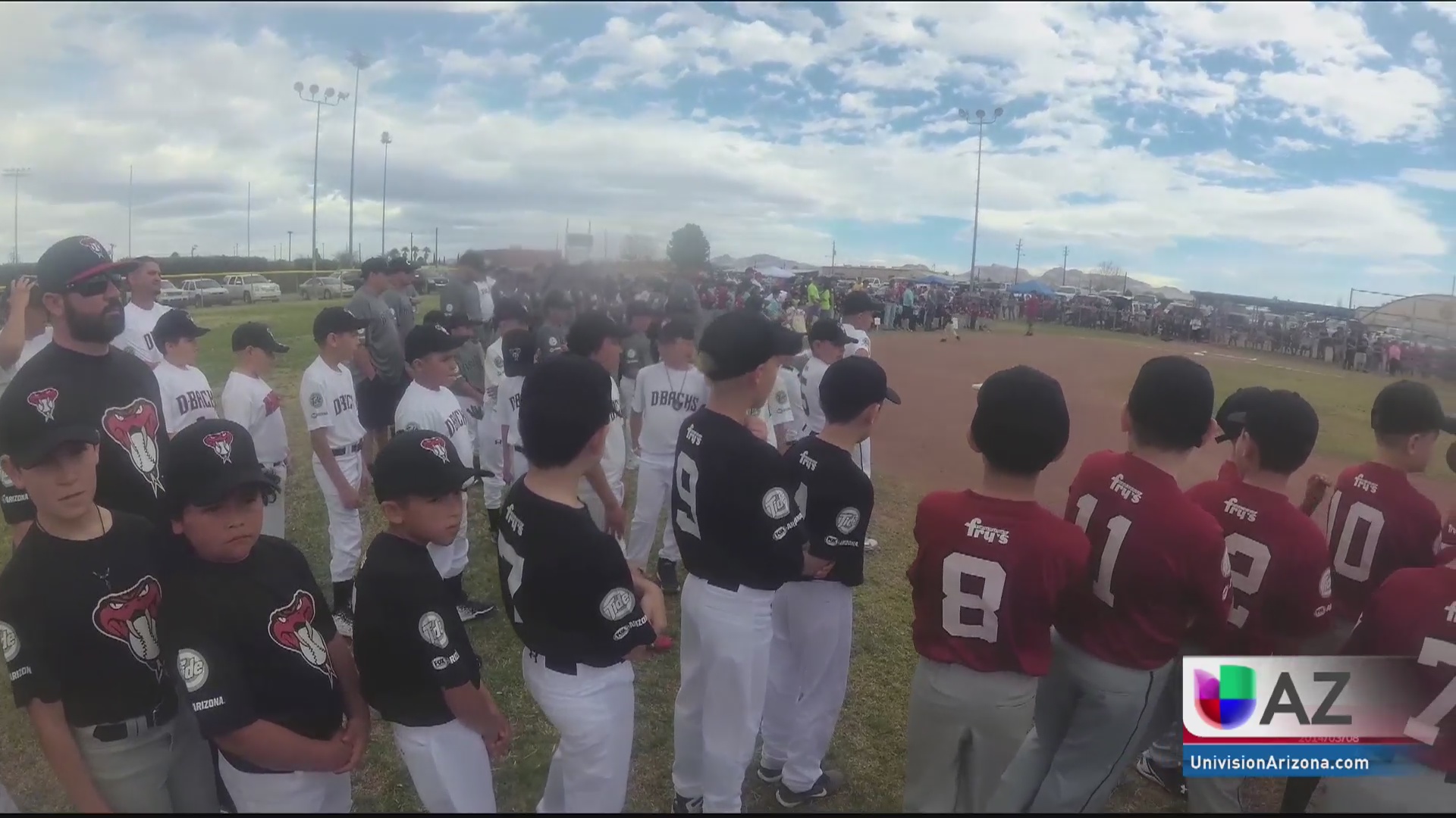 D Backs de Arizona apoyan a la liga de baseball en Douglas | Video ...