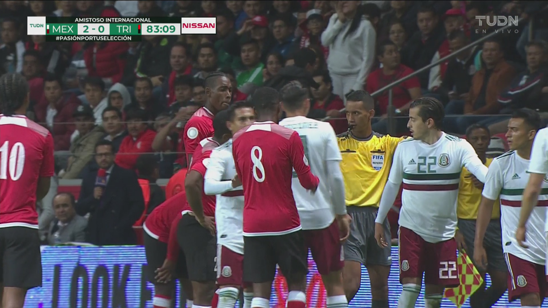 México vs Trinidad y Tobago: Conato de bronca entre Jairo Torres y ...