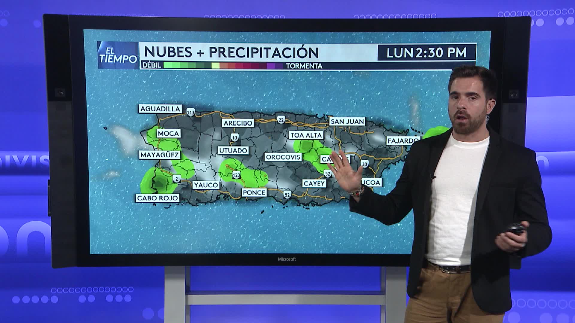 Inicio de semana con nubosidad y lluvia para Puerto Rico | Video | Univision Puerto Rico WLII ...