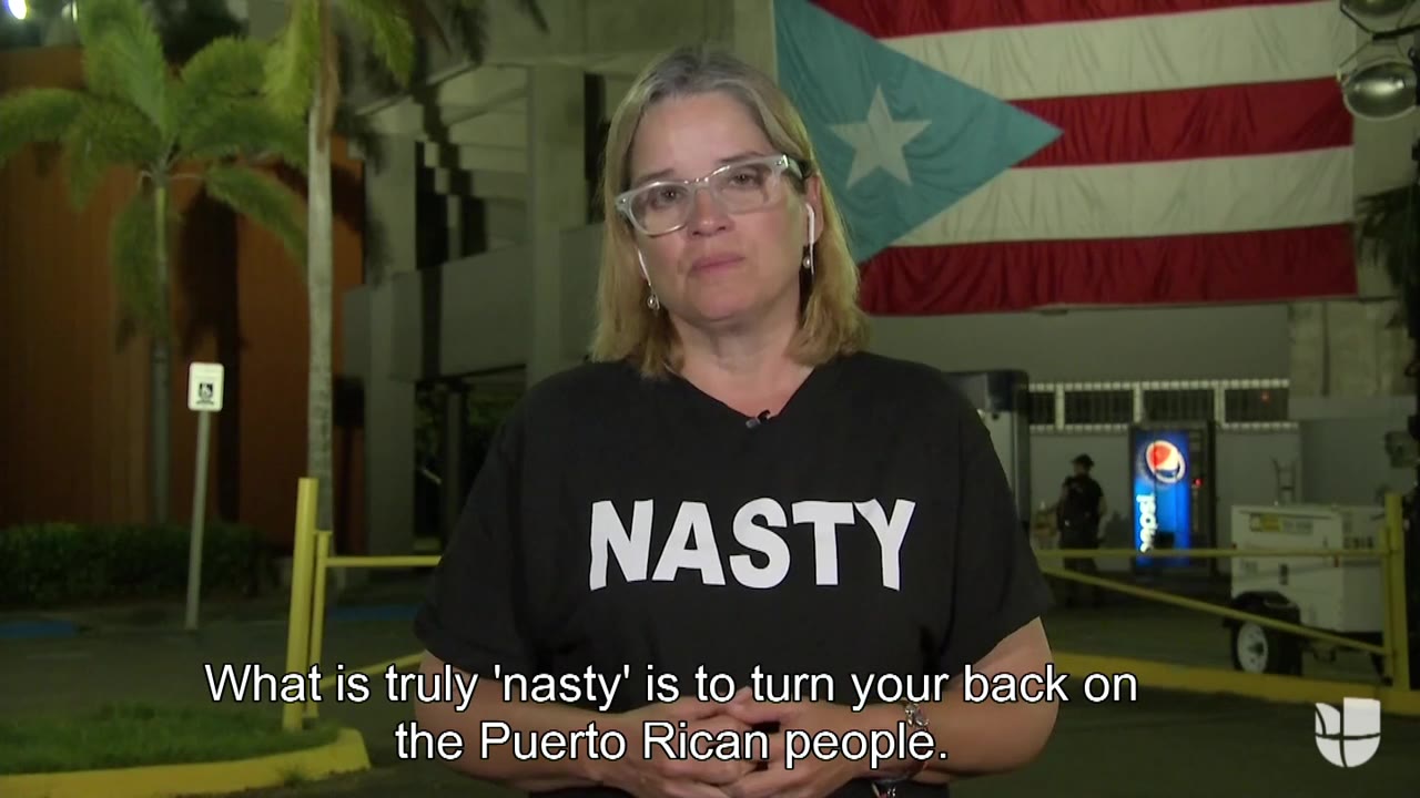 "What is truly 'nasty' is to turn your back on the Puerto Rican people ...