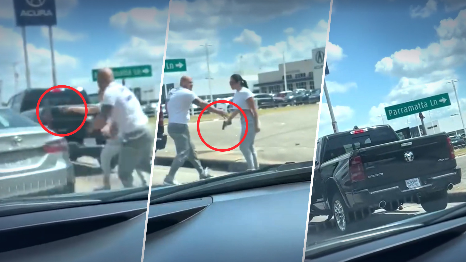 Captan en video cuando una mujer balea un carro con un bebé a bordo en ...