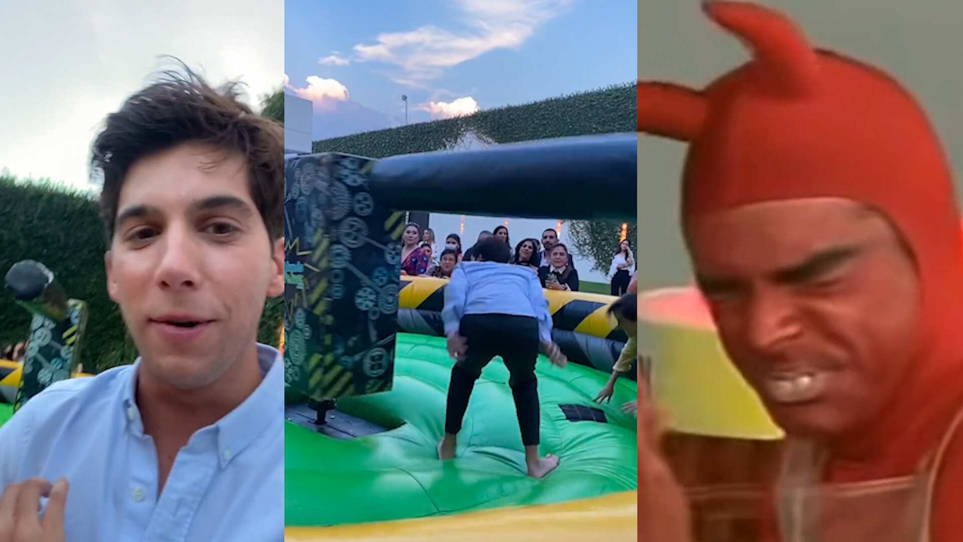 ¡Que trancazo! Mauricio Garza cayó en las redes del diablito de Derbez ...