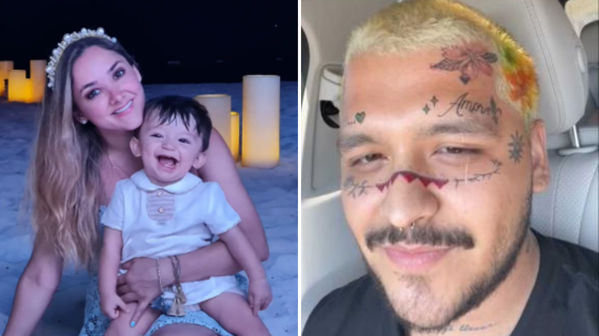 Sherlyn shared a photo of her son André using a Christian Nodal tattoo ...