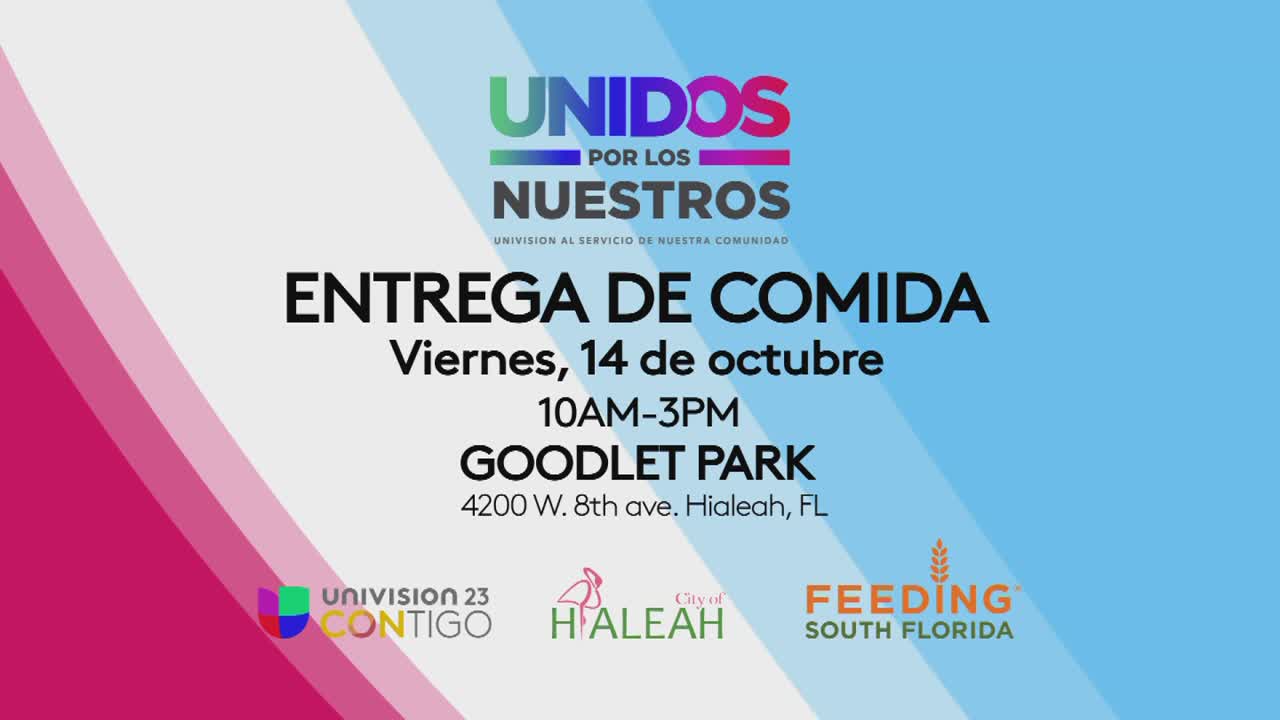 Entrega de Alimentos en Goodlet Park en Hialeah | Tu Ciudad Univision ...