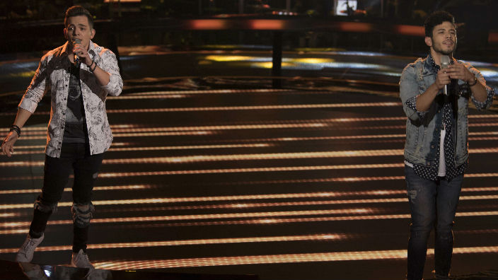 Ryan y Luis cantan 'Me duele amarte' en La voz... México | Shows La Voz ...