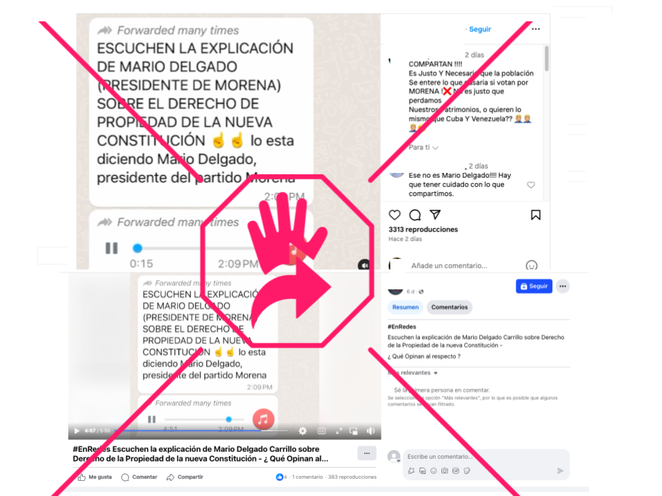 Es falso que el presidente de Morena sea quien habla en ese audio sobre ...