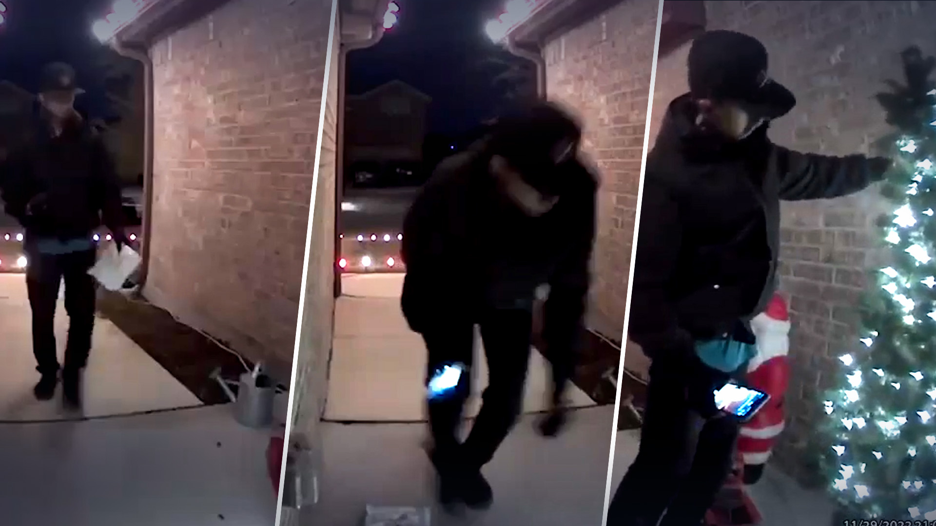 Curioso video muestra a repartidor de Amazon arreglando árbol de ...