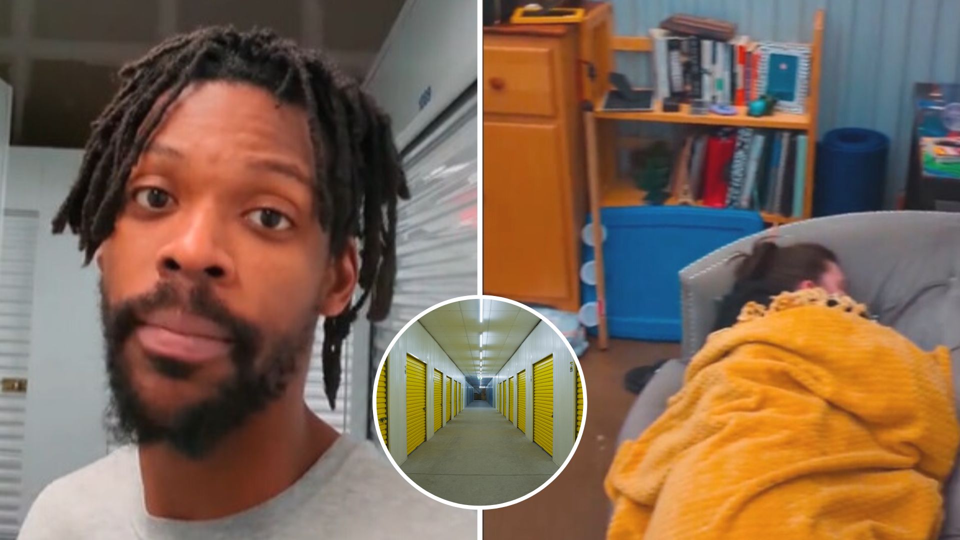 Joven muestra en TikTok que vive en una bodega almacenamiento en EUA y muestra cómo sobrevive ...