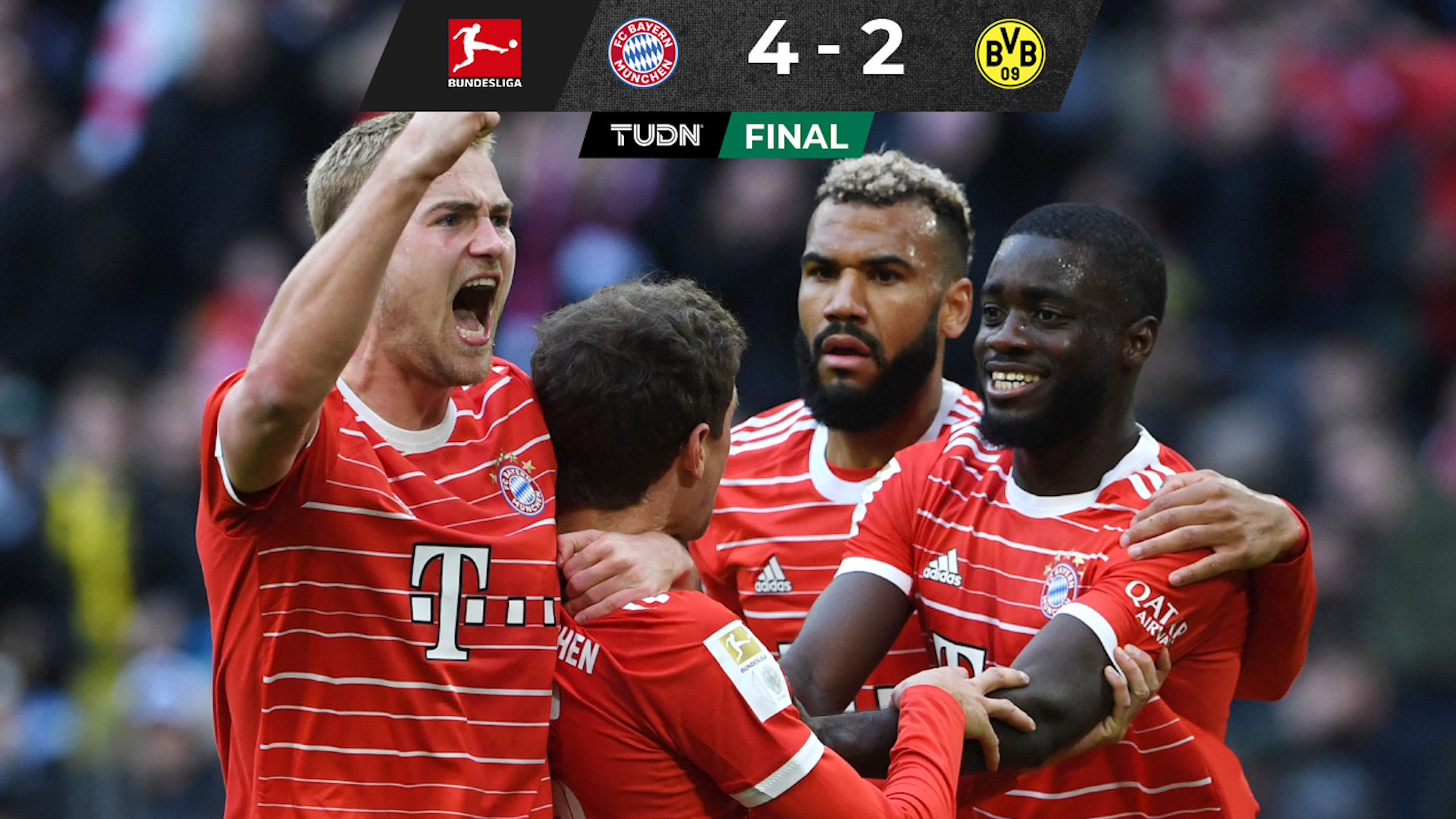 Bayern Munich golea a Borussia Dortmund en clásico alemán | TUDN ...