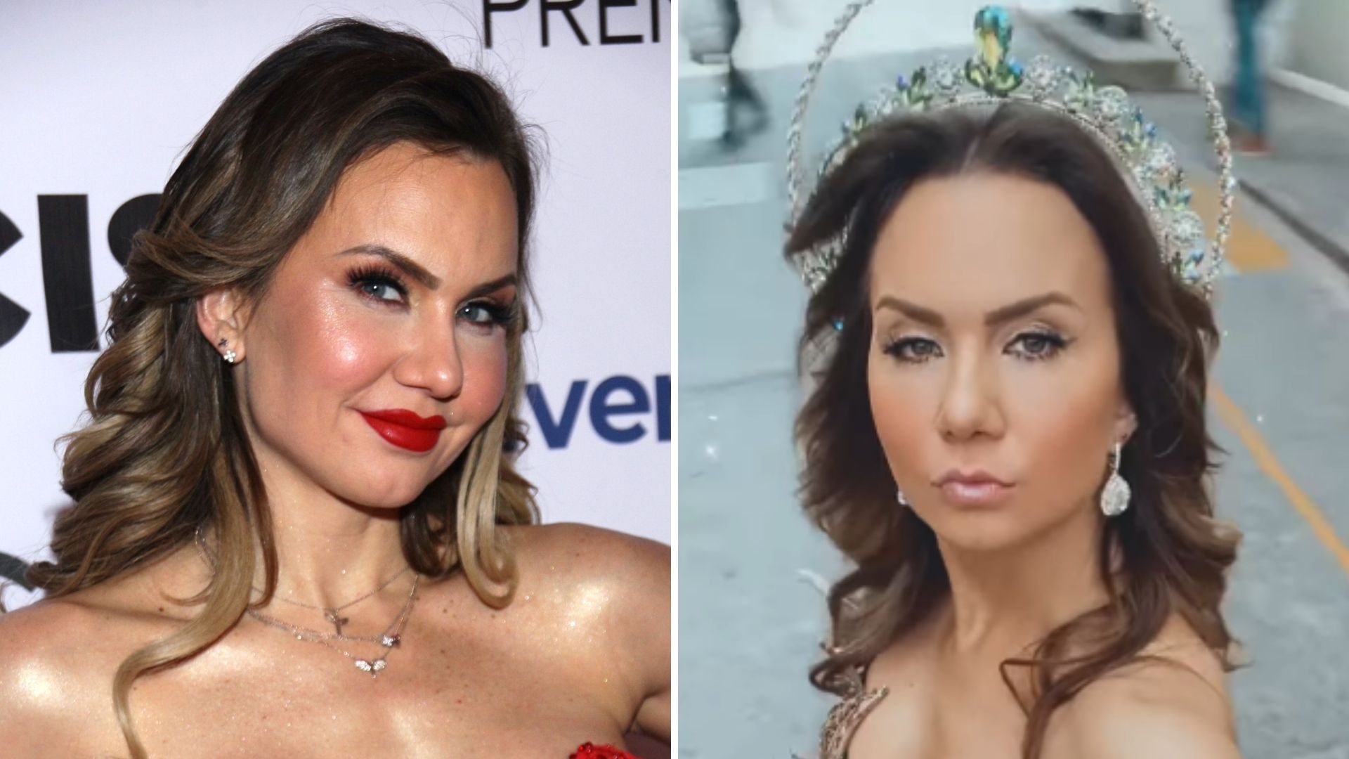 Michelle Vieth lució un vestido de cristales y su fans creen que es una ...