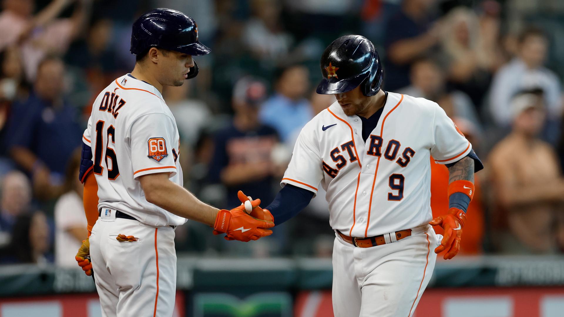 Los Astros de Houston celebran su paso a la postemporada a las afueras ...