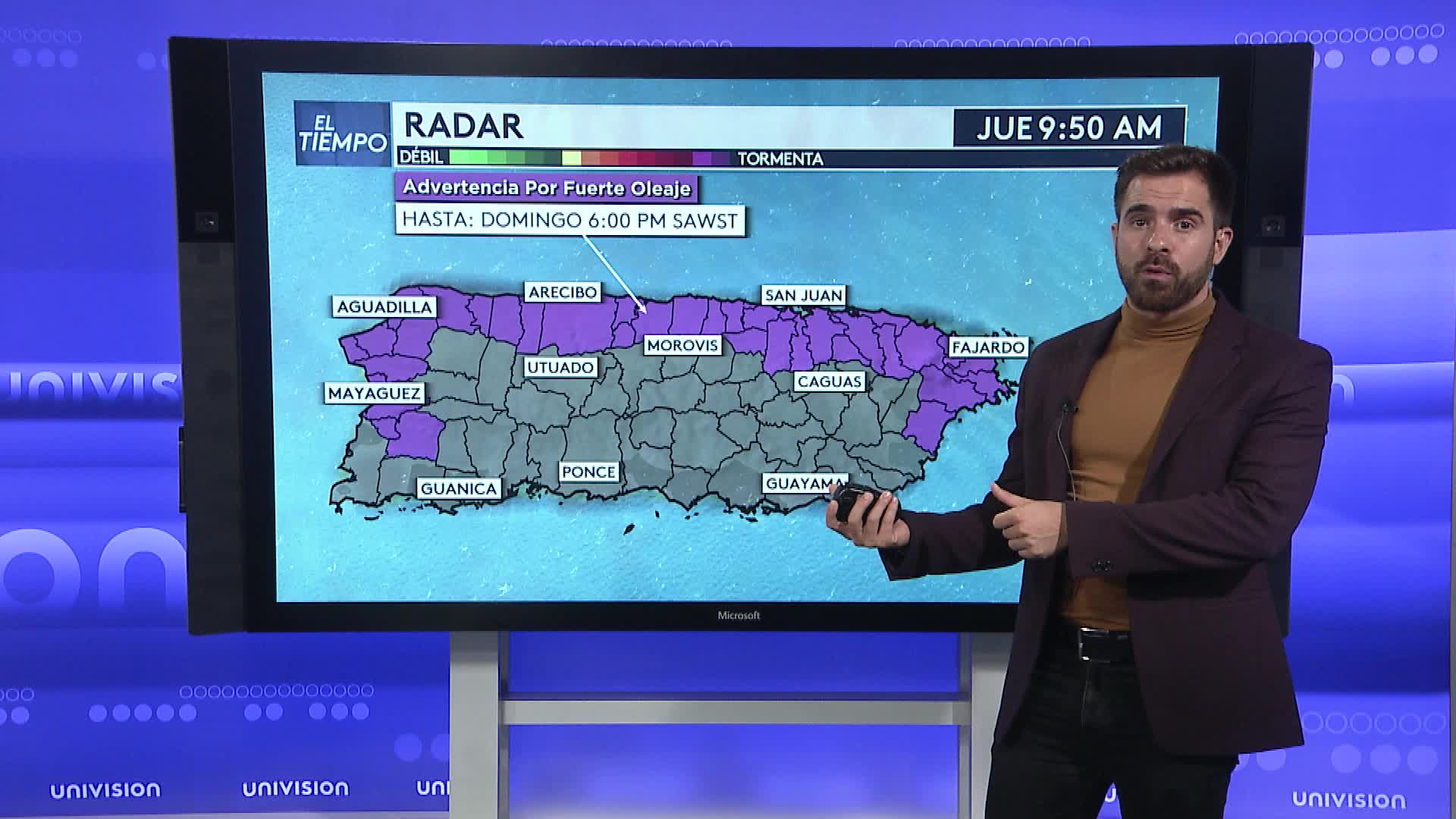 Fuertes vientos y oleaje intenso durante este jueves en Puerto Rico ...