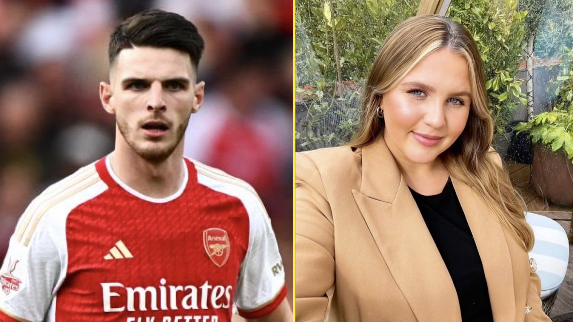 El futbolista Declan Rice defiende a su novia de comentarios ...