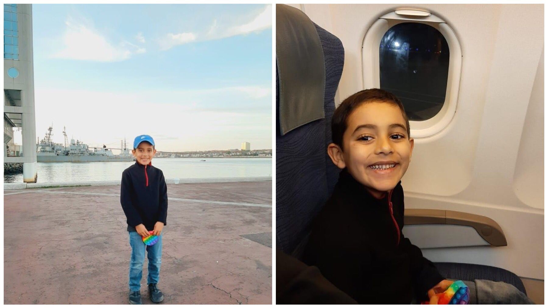 Así de contento viene Jorge 'Jojo' Morales en el avión desde Canadá ...