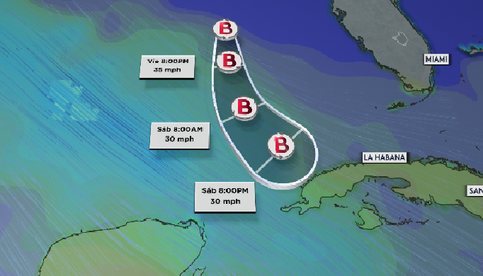 Ya es tormenta tropical la depresión #2 que está cerca de Florida: se ...