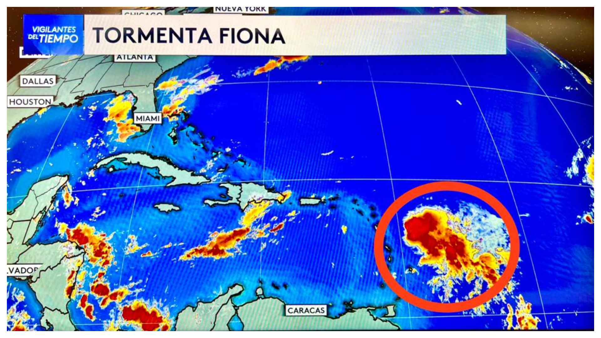 Esta es la trayectoria de la tormenta tropical Fiona que amenaza al ...