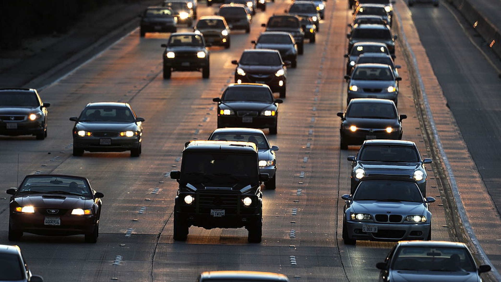 Así fluye el tráfico en las principales vías de Los Ángeles durante la ...