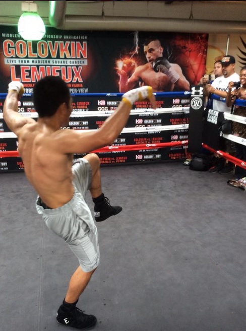 Brian Viloria entrena la “Grulla” para Román “Chocolatito” González ...
