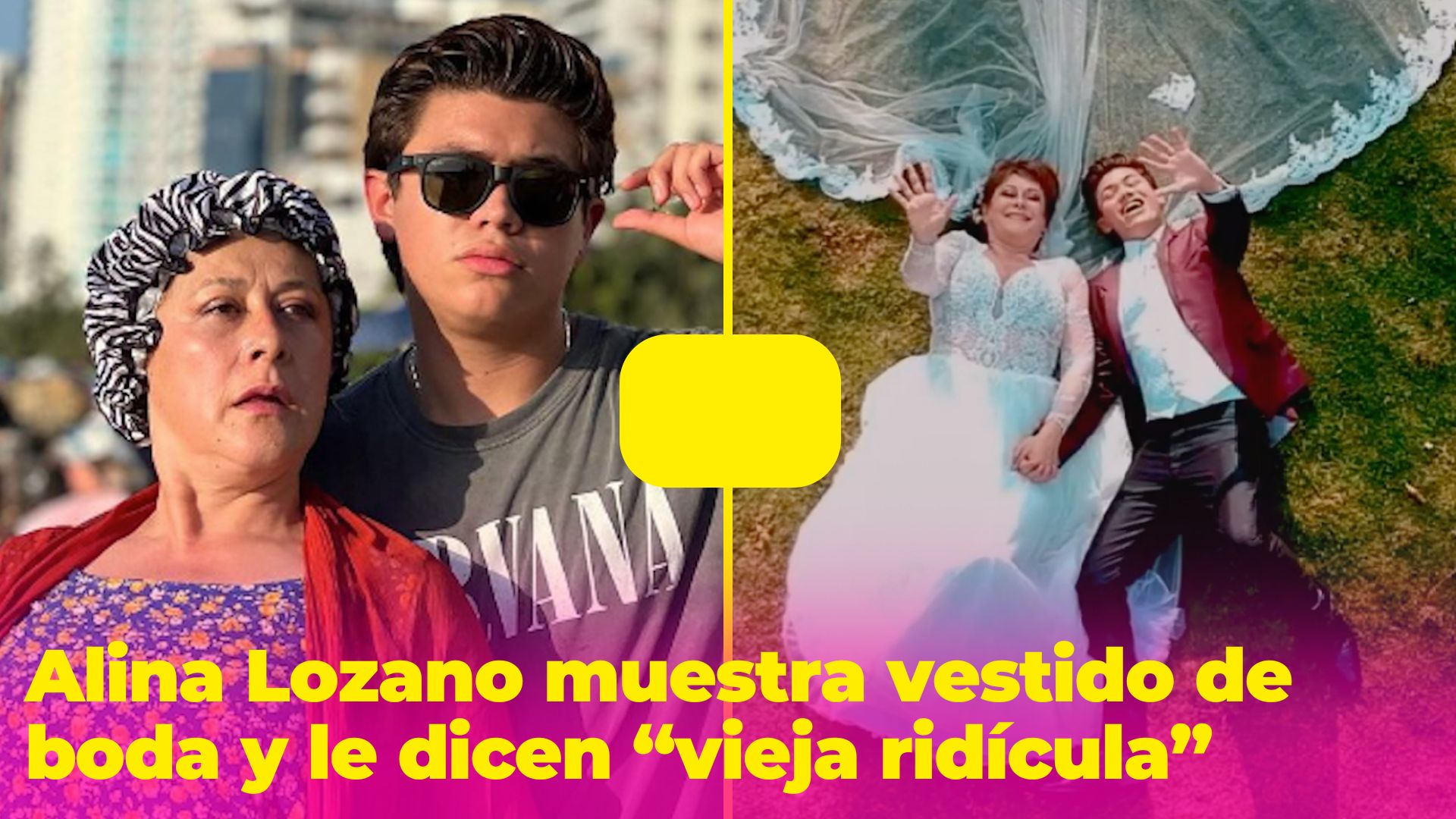 Llaman "vieja ridícula" a Alina Lozano por mostrar vestido de boda con su novio 30 años menor ...