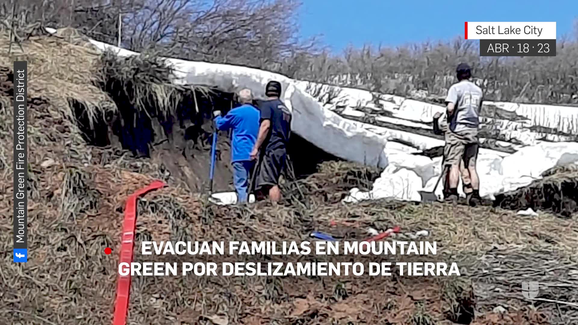 Evacuan familias por deslizamiento de tierra | Video | Univision Salt ...