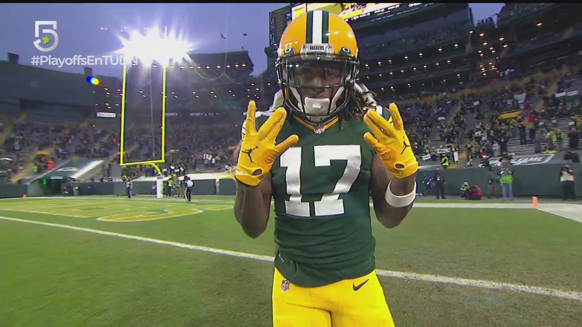 ¡Davante Adams aparece! Consigue un touchdown de una yarda | TUDN ...