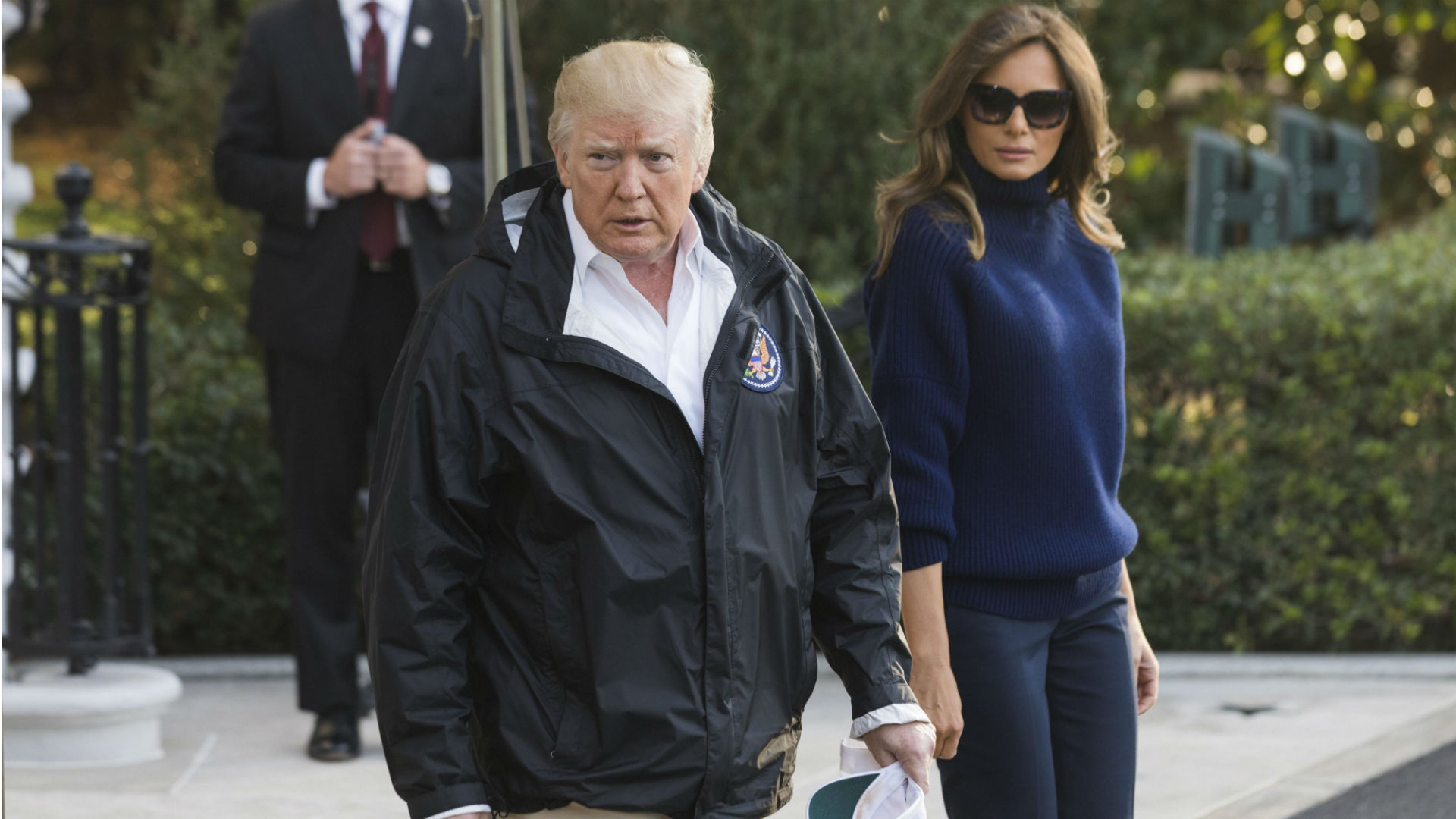 El presidente Donald Trump llega a Puerto Rico tras dos semanas del ...