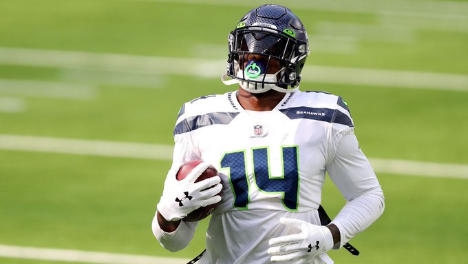 Receptor abierto DK Metcalf competirá en los 100 metros planos | TUDN ...