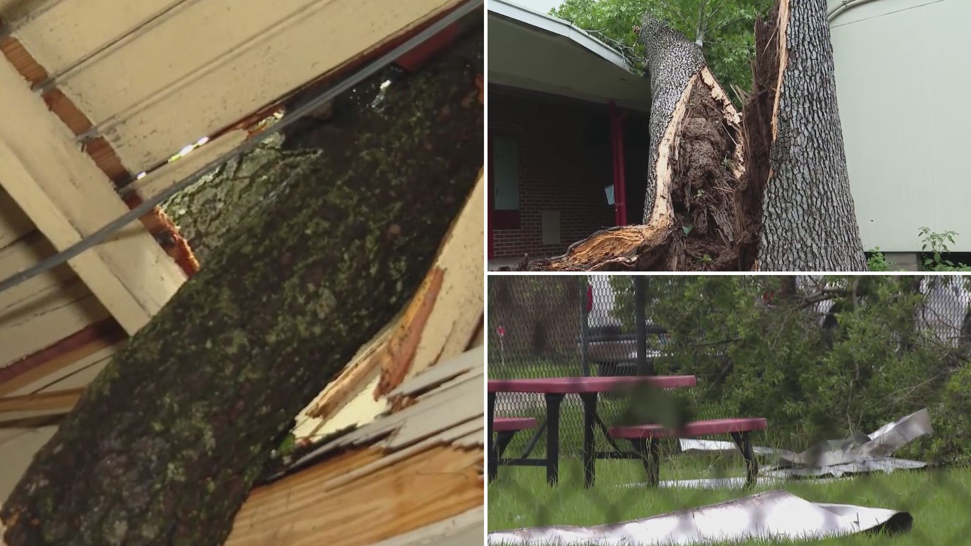 Así quedó el colegio PUGH de HISD tras el paso de fuertes tormentas ...