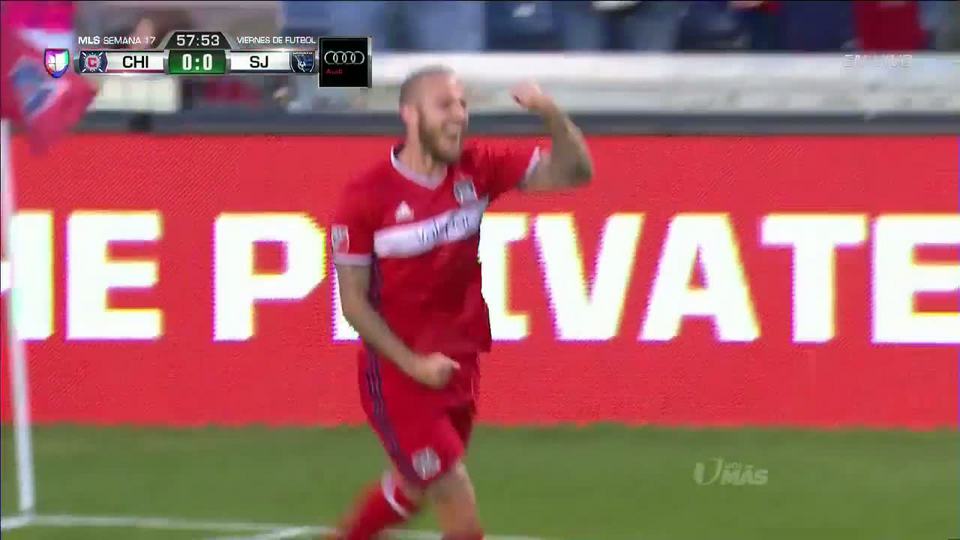 Goooolll!! John Goossens mete el balón y marca para Chicago Fire | TUDN ...