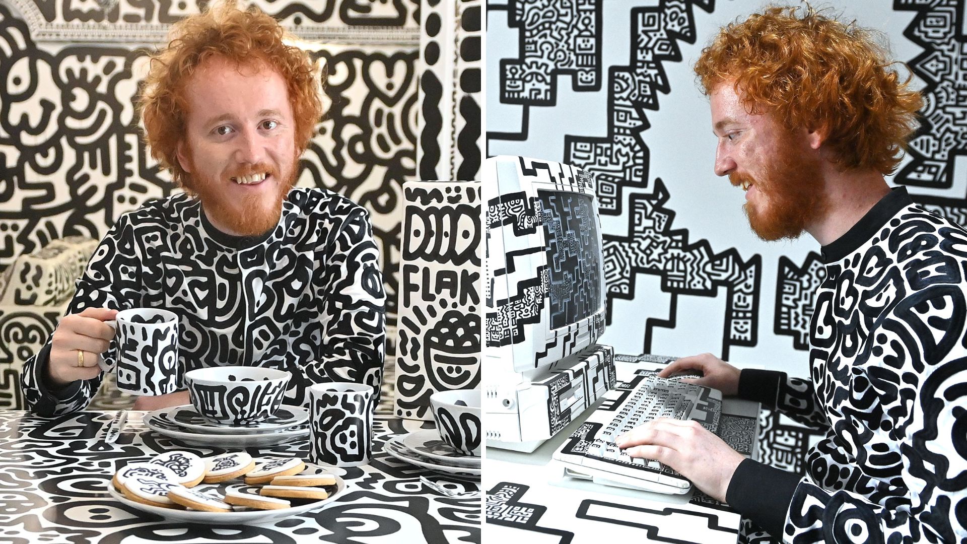 Sam Cox, alias ‘Mr. Doodle’, decoró su mansión en Reino Unido con ...