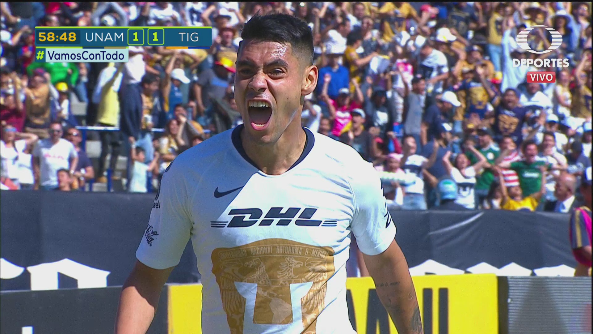 Gol Felipe Mora (Pumas 2-1 Tigres) | TUDN Más Deportes | TUDN