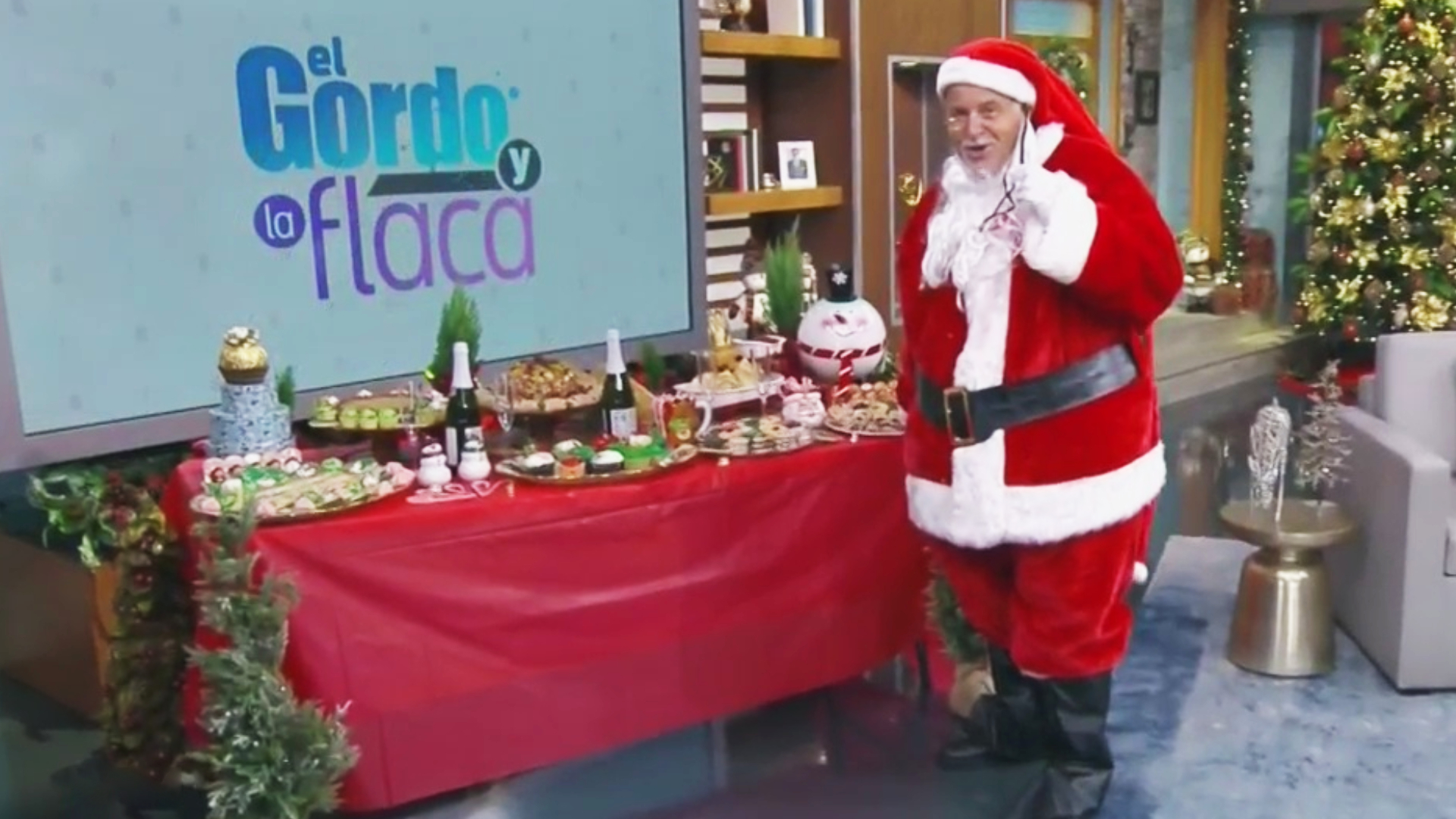 Santa Claus llegó a El Gordo y La Flaca, pero se fue directo a la mesa ...