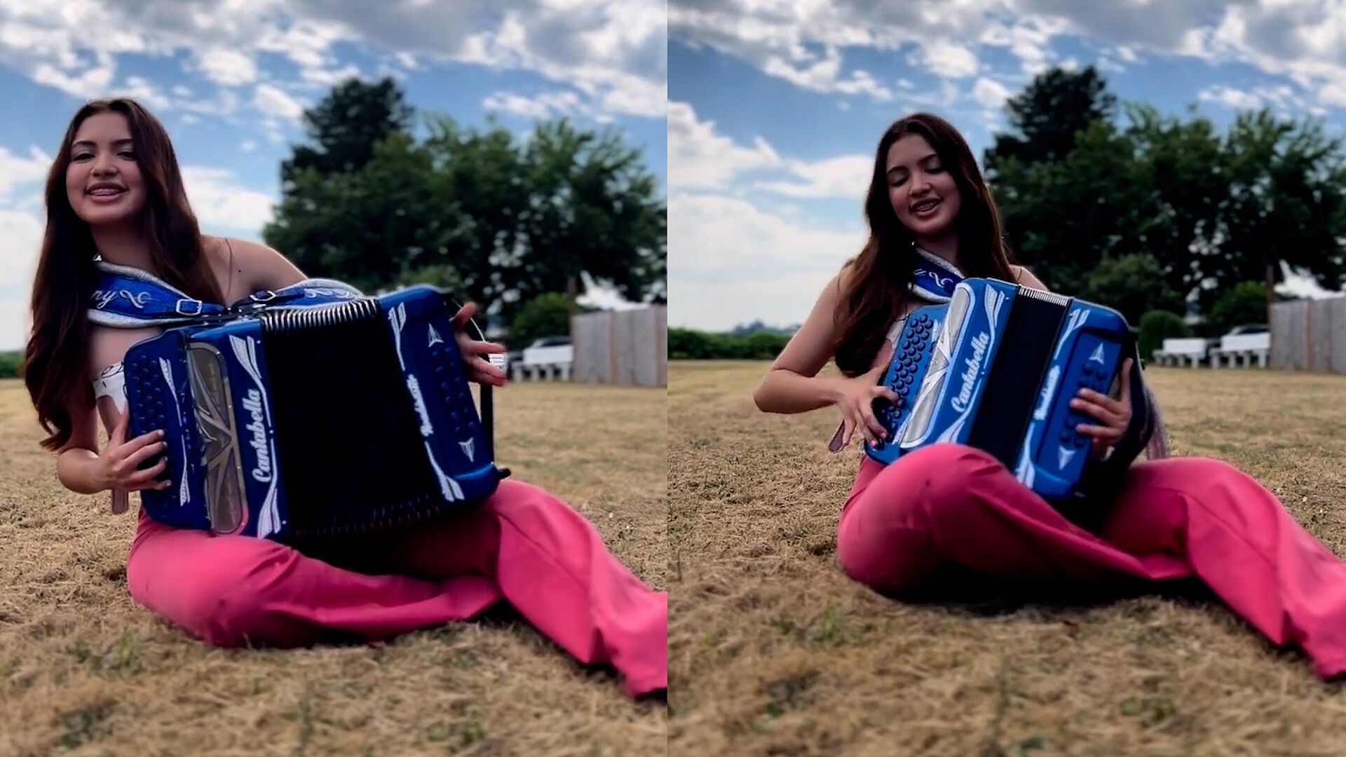 Iriany Divad demuestra el gran talento con el acordeón y canta 'Noches ...