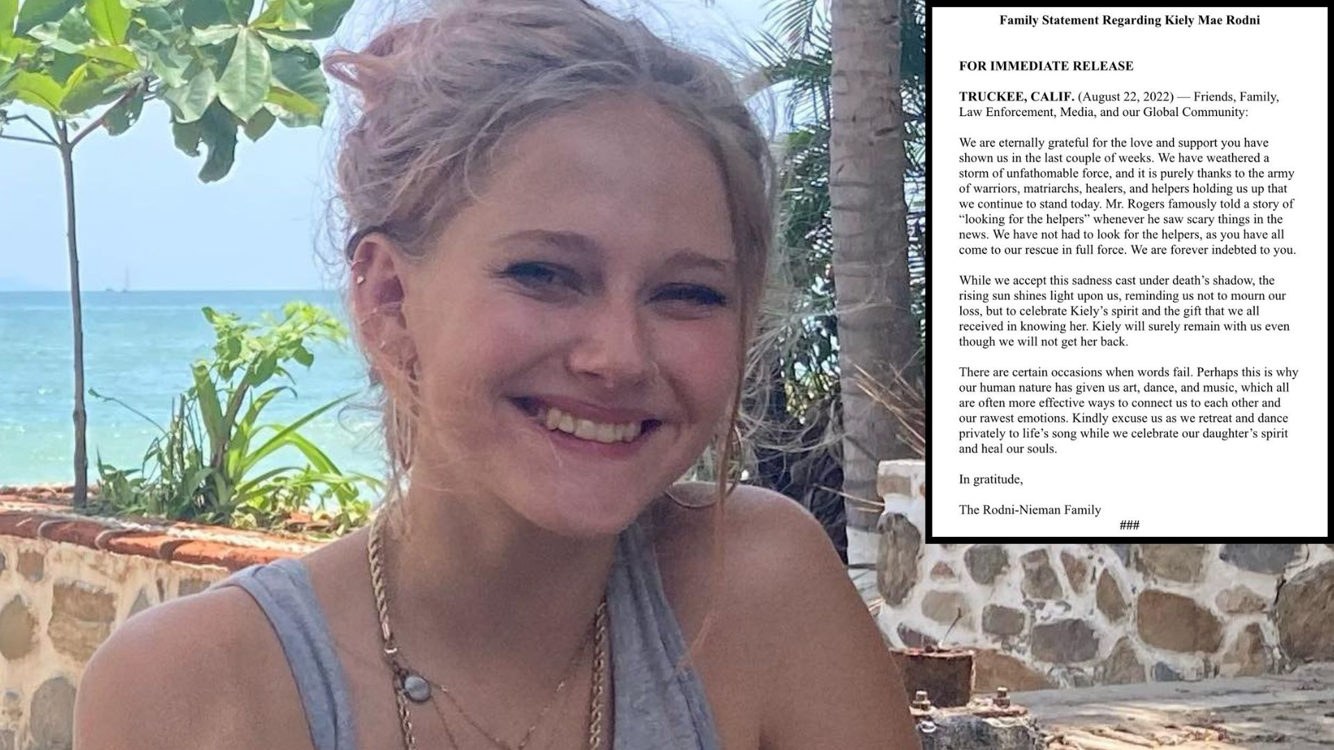 La Familia de Kiely Rodni agradece la ayuda recibida durante su ...