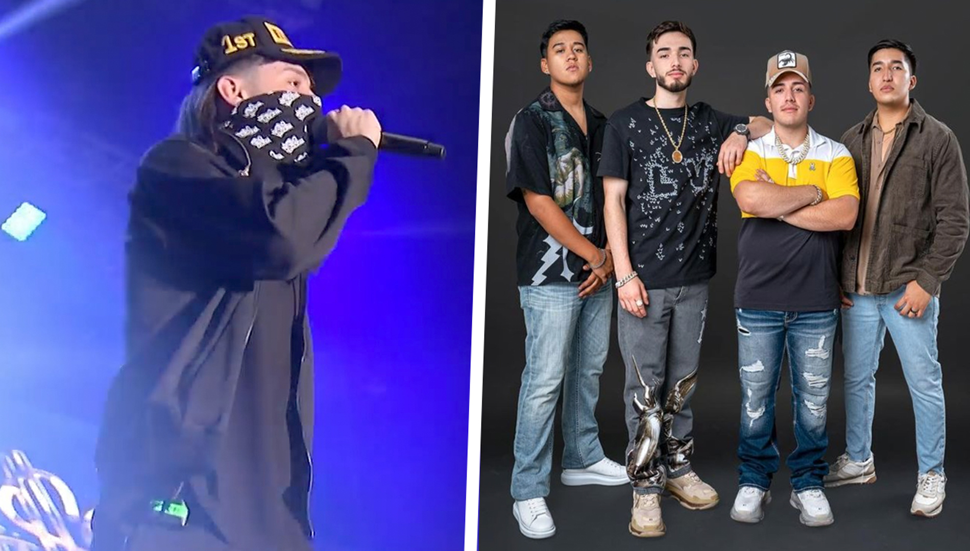 ¿Diferencias con Eslabón Armado? Peso Pluma interrumpe concierto para ...