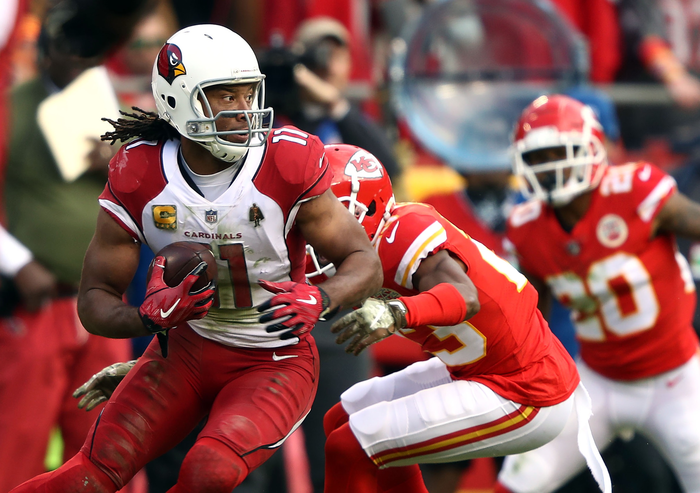 Larry Fitzgerald se convierte en el segundo WR con más yardas de la ...