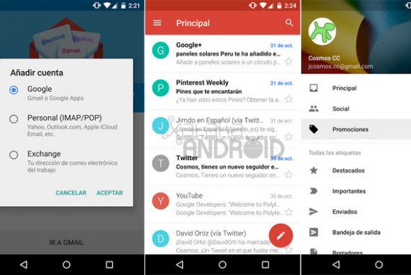 La nueva app de Gmail para Android ya está disponible | Noticias ...