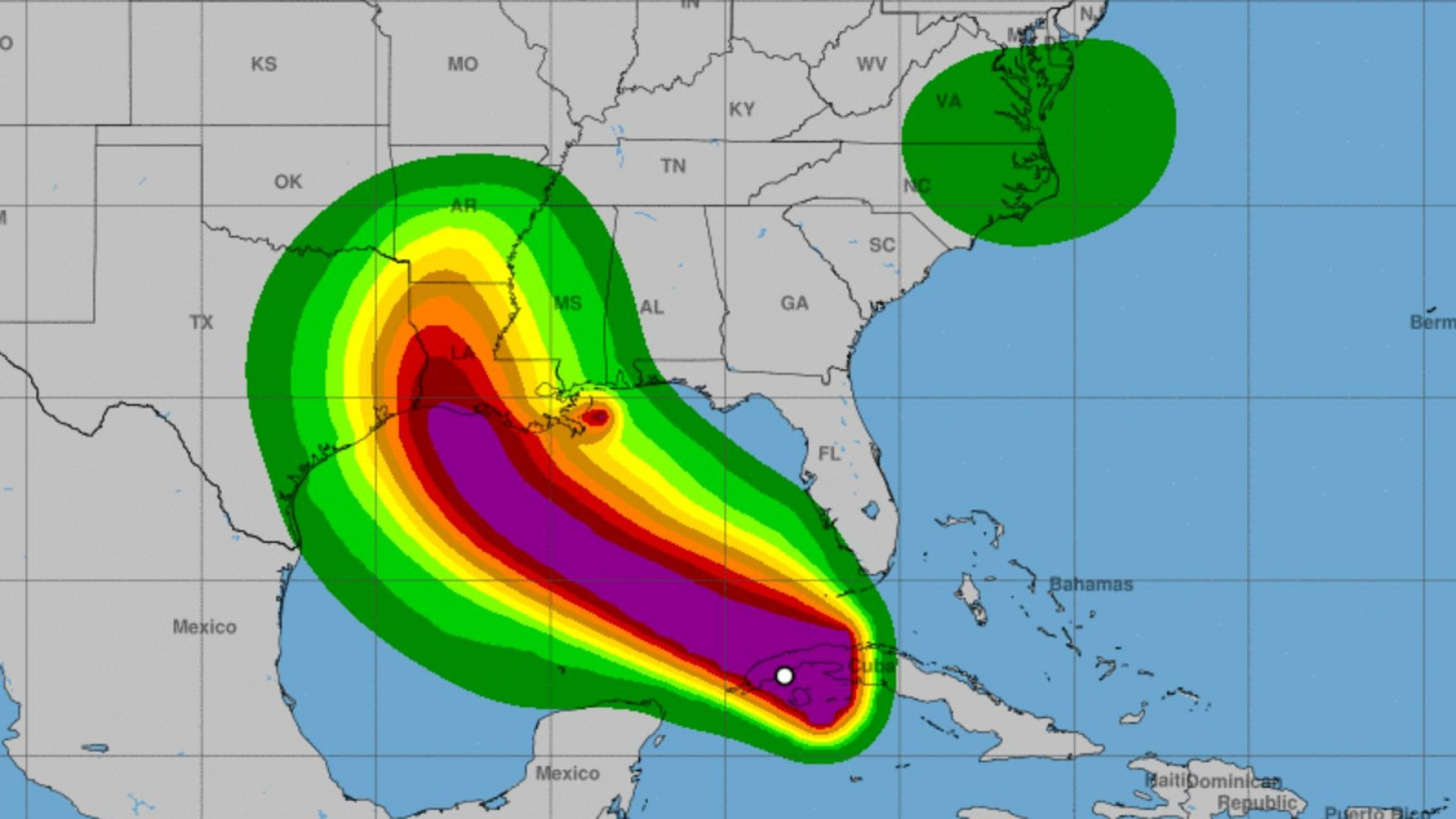 Tormenta tropical Laura se próxima al Golfo de México y se espera que ...