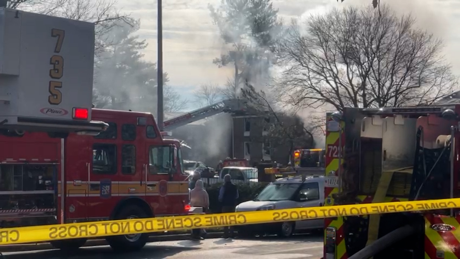 Explosión e incendio en edificio de apartamentos en Gaithersburg ...