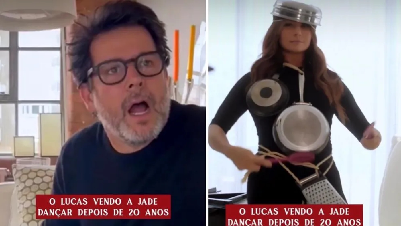 Ex-casal, Gio Antonelli e Murilo Benício fazem vídeo de Jade e Lucas ...